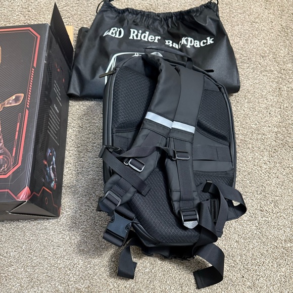 Bags | Led Backpack Motorcycle Riding Backpack Hard Shell Travel Bag ...